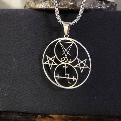 Lucifer/lilith Double Sigil Pendant With Symbolism - Etsy