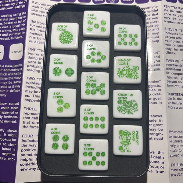 Set of I-CHING Dice With INSTRUCTIONS, Oracle Divination - Etsy