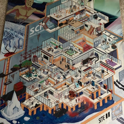 SCP Foundation Wall Art Poster 100 Characters - Etsy