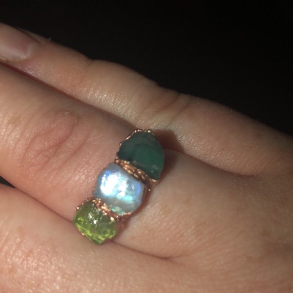 Birthstone Stacking Ring, Custom Stacking Ring, Push Present ...