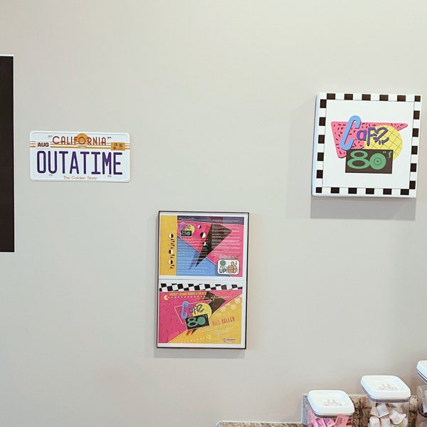 CAFE 80's Menu Back to the Future - Etsy