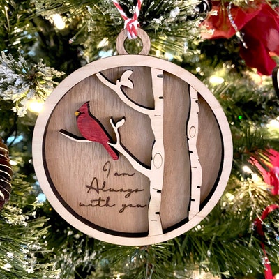 LASER CUT FILE Cardinal Ornament Svg File - Etsy