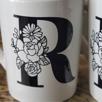 Floral Letter P Svg, Flower P Font Svg, Floral Letters Svg, Monogram ...