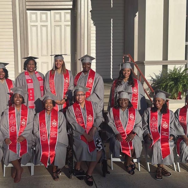 Delta Sigma Theta Graduation Sash Stole - Etsy