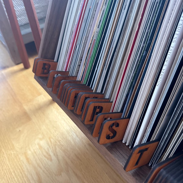 Vinyl Record Divider, Record Dividers, Vinyl Record Storage, Handmade ...