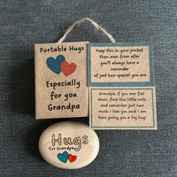 Portable Hug, Pocket Hug, Post Direct, Personalised Wooden Pebble ...