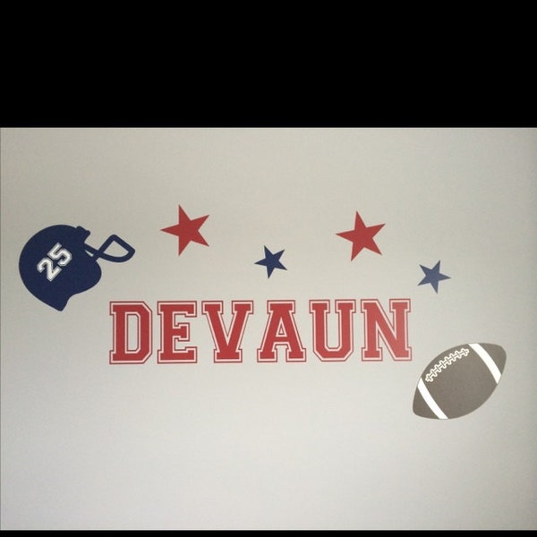 Football Wall Decal - Football Decal - Sports Decal - Kids Decal ...