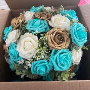 Deep Red Blush Pink & White Artificial Bridal Bouquet Real | Etsy