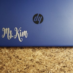 Laptop Stickers Laptop Decal Computer Decal Name Laptop | Etsy