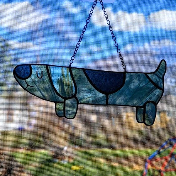 Made to Order Leaf Bug Stained Glass Suncatcher Bluey Inspired Stained ...