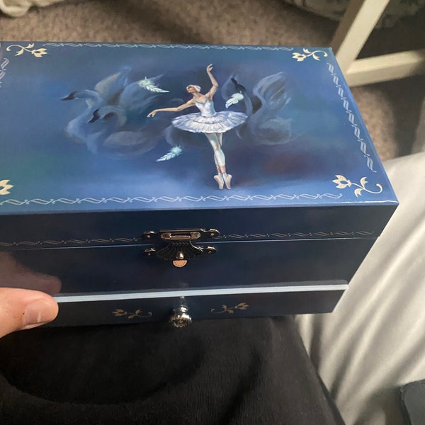 A Thousand Years Music Box, Solid Oak Dancing Couple Music Box ...