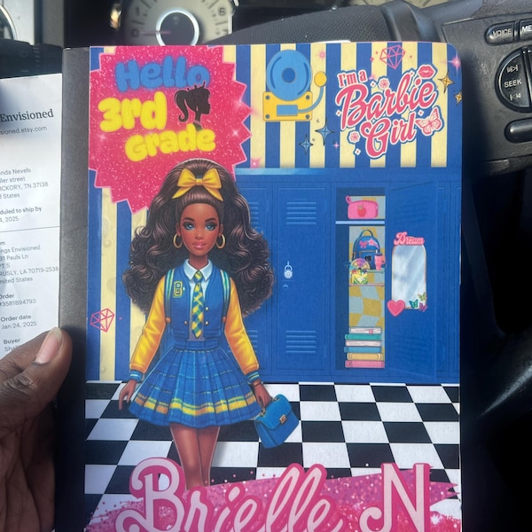 Photo Composition Notebook, Pink Design Notebook, Back to School ...