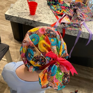 Learn to Sew a Reversible Scrub Cap Easy Nurse Hat Surgical Beginner ...