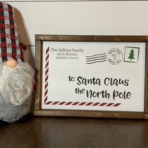 Santa Letter SVG - Santa Envelope Svg - Christmas Svg - Postcard to ...