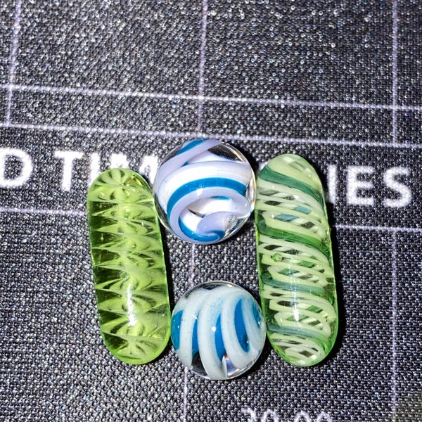 Lime Tangle 5mm TERP Pearl by Prism Marble Art Glass Bead NEW BATCH - Etsy