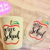 Before After School SVG File, Teacher SVG, Apple SVG File, Cricut ...