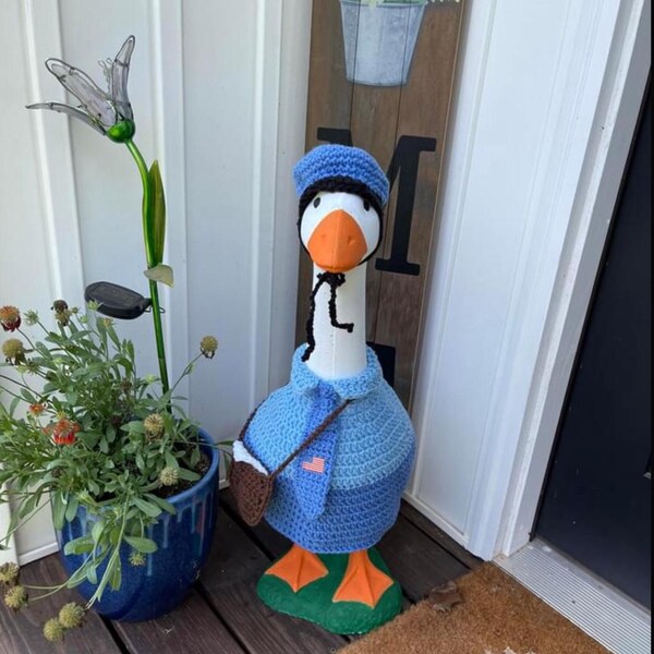 Tiger Goose Geese Outfit Lawn Goose Clothes Garden Statue Dress Patio ...