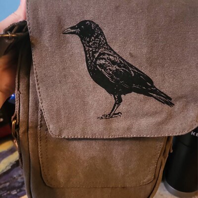 Crow Raven Tech Bag Small Purse Crossbody Shoulder Bag Gift for Crow ...