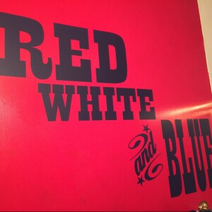 Red White and Blue American Vinyl Wall Decal or Car Sticker - Etsy
