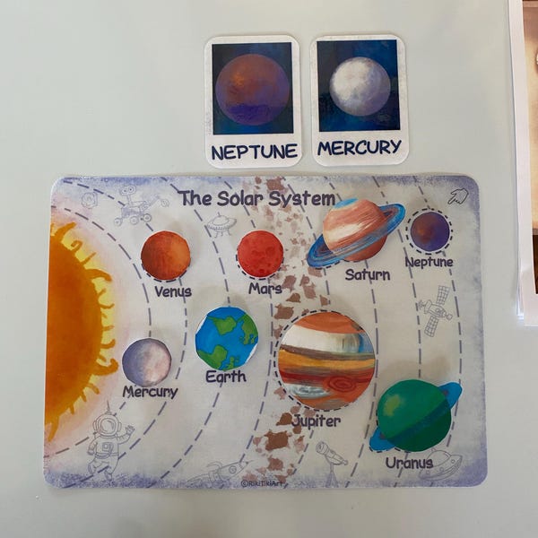 Solar System Busy Book Outer Space Learning Binder Personalized Space ...