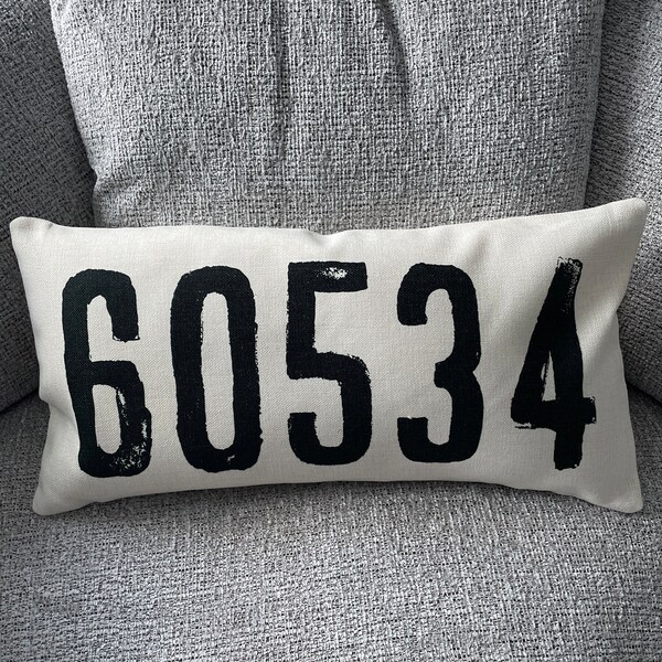 Zip Code Pillow, Area Code Pillow, Housewarming Gift, Personalized ...