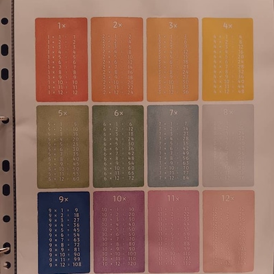 12 Color Cards Montessori Flashcards Pre-school Cards - Etsy