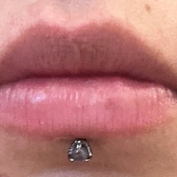 16G Dragon Claws Opalite Labret Ring/stainless Steel Lip Stud ...