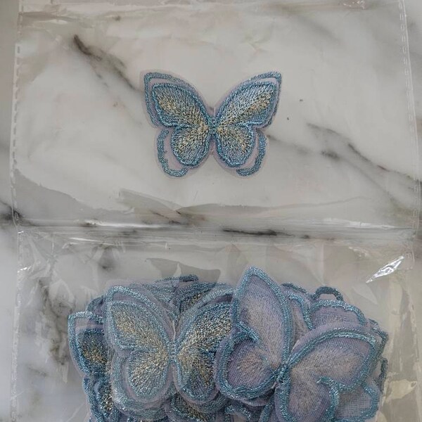 Blue Gradient Satin Fabric 1 Meter Gradual Color Change Cloth Sewing ...