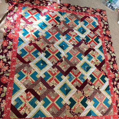 Boardwalk Quilt Pattern free Ship Size 68 Inches 172cm X 68 Inches ...