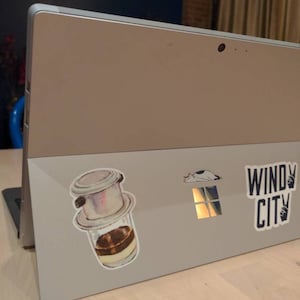 Vietnamese Coffee Vinyl Sticker, Ca Phe Sua Da Cute Coffee Stickers ...