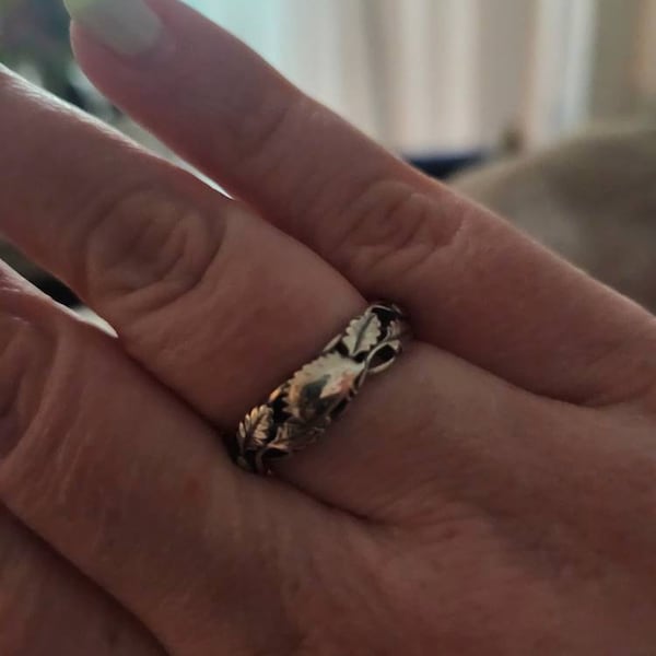Cute Hedgehog Walking Forest Ring, Silver Porcupine Ring for Women, Oak ...