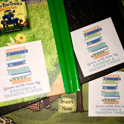 Personalized Book Labels, 2 Inch Custom Bookplate Stickers, Set of 20 ...