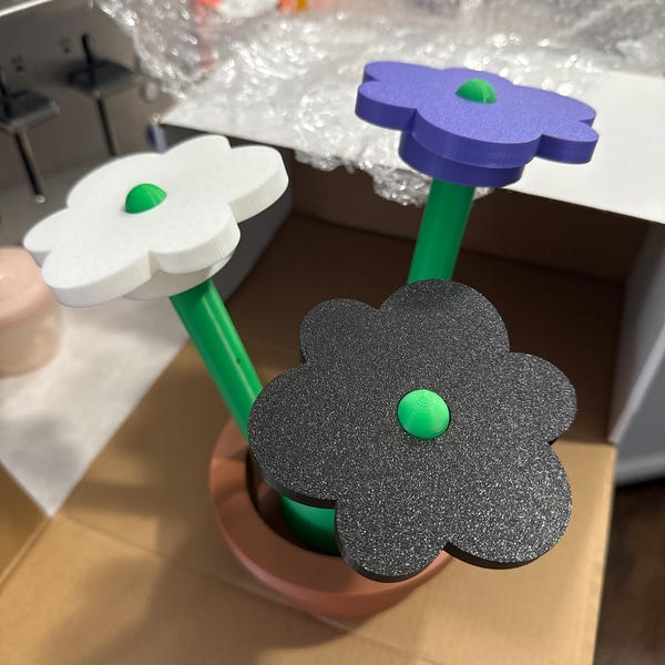 Giant Building Block Flowers, Life-size Brick Blooms With 3 Flowers ...