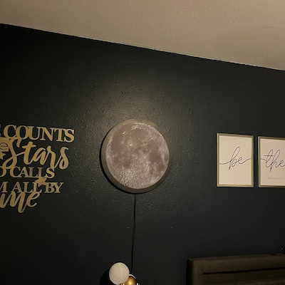Lunar Wall Lamp, Your Own Full Moon at Home, Night Light Moon Wall ...