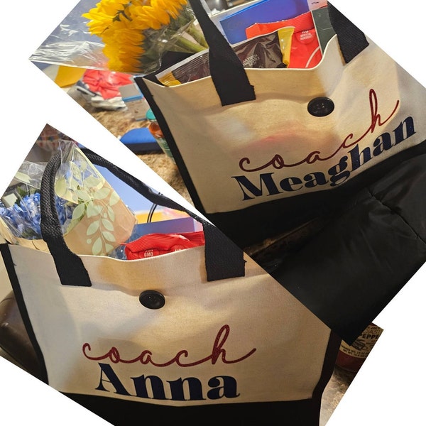 Cheer Coach Bag, Cheer Teacher Tote Bag, Dance Coach Recital Gift ...