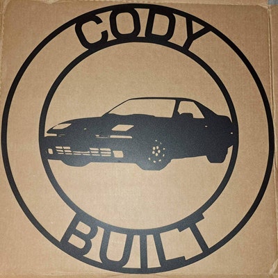 Custom Car Metal Sign, Personalized Car Sign, Car Garage Sign, Father's ...
