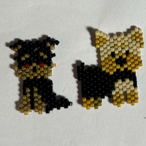 Stegosaurus Dinosaur Brick Stitch Bead Pattern, DIY Beaded Earring ...