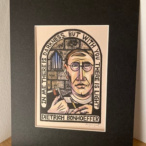 Dietrich Bonhoeffer Original Handmade Art Block Print - Etsy