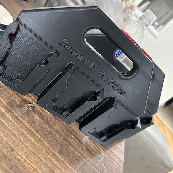 Dewalt 20/60V Battery Caddy Holder – Holds 4 or 6 Batteries (custom ...