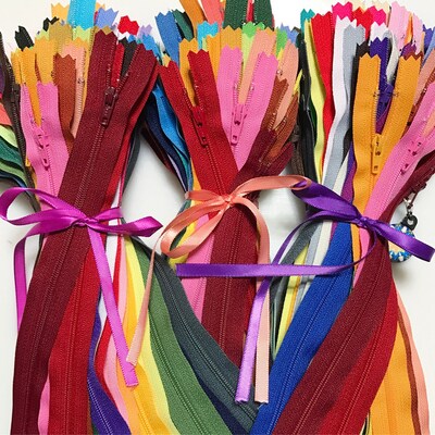 Your Choice of 200 YKK Brand 14 Inch Zippers Mix and Match Choose From ...