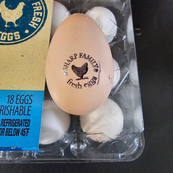 Egg Stamps Personalized Custom Egg Stamp, Chicken Coop Idea, Chicken ...