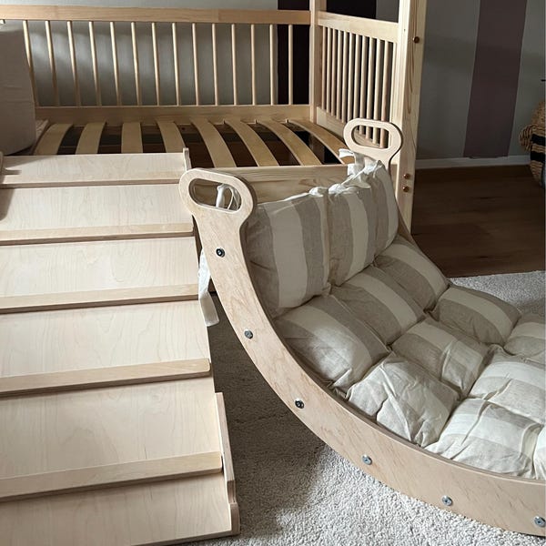 Large Climbing Arch With Pillow, 1st Bday Kids Furniture Gift for ...