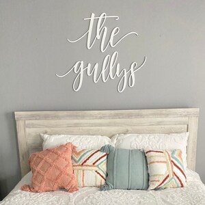 Above Bed Decor, Custom Quote Sign, Over the Bed Wall Decor, Wood Words ...
