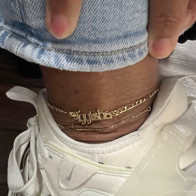 Personalized Name Bracelet or Anklet, Customized Name Bracelet/anklet ...