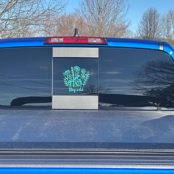 Stay Wild Wildflowers Vinyl Die Cut Decal|valentines Day|birthday Gift ...