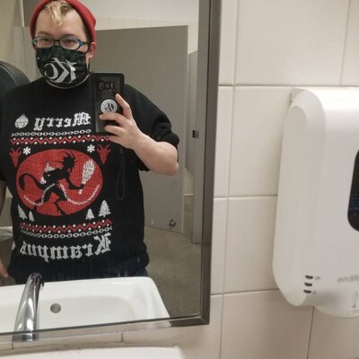 Krampus Ugly Christmas Sweater, Christmas, Saint Nicholas, Chains ...