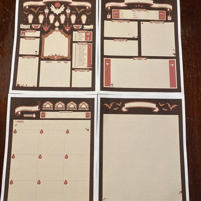 Wild West Printable Dnd Character Sheet PDF for Dungeons and Dragons 5e ...