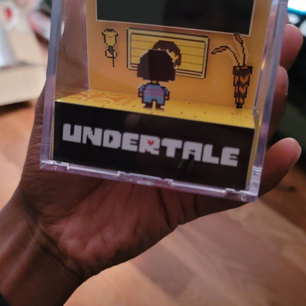 Undertale Dual Sided 3D Cube Diorama - Shadow Box, Gamer Gift ...
