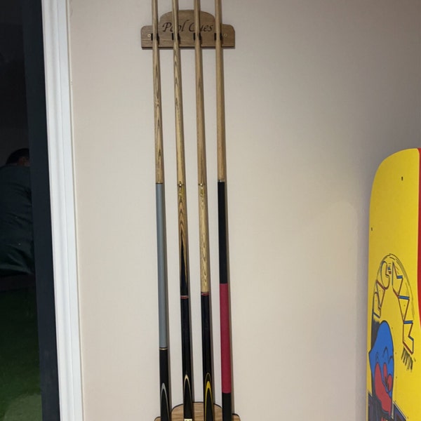 Billiard Ball Rack / Organizer Wall Mounted Pool Ball Holder / Cue Rack ...