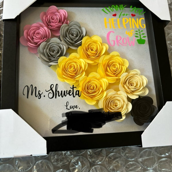 Teacher Shadow Box, Teacher Gifts, Teacher Appreciation Gifts, Pencil ...